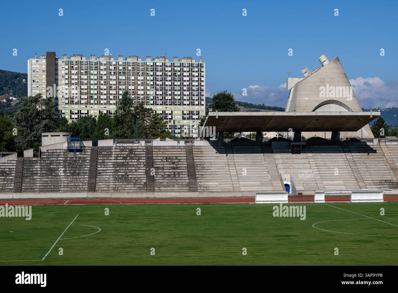 Firminy (south-eastern France): Firminy Vert, group of modern buildings ...