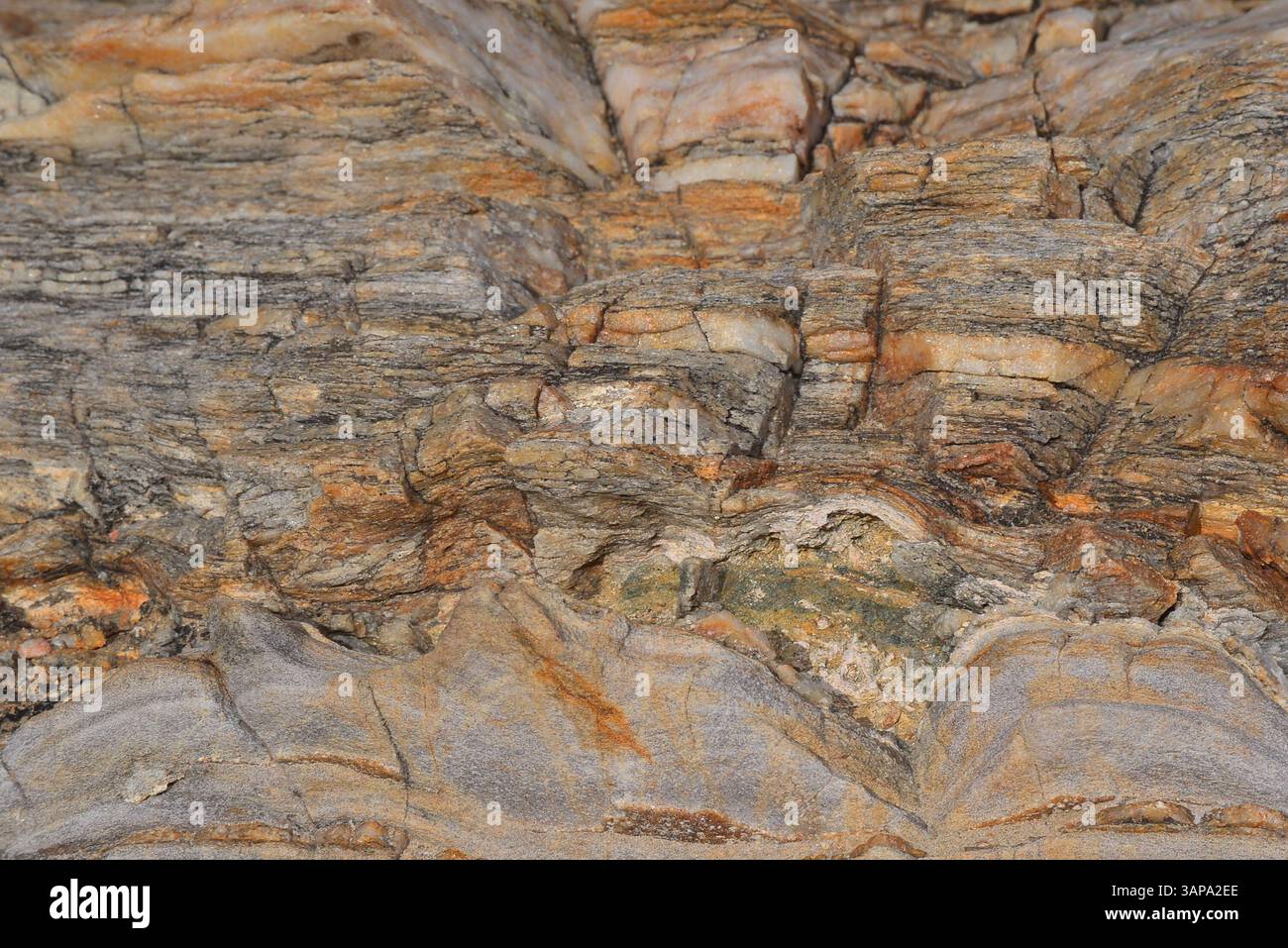 Rare shapes and patterns in sedimentary sandstone rock Stock Photo - Alamy