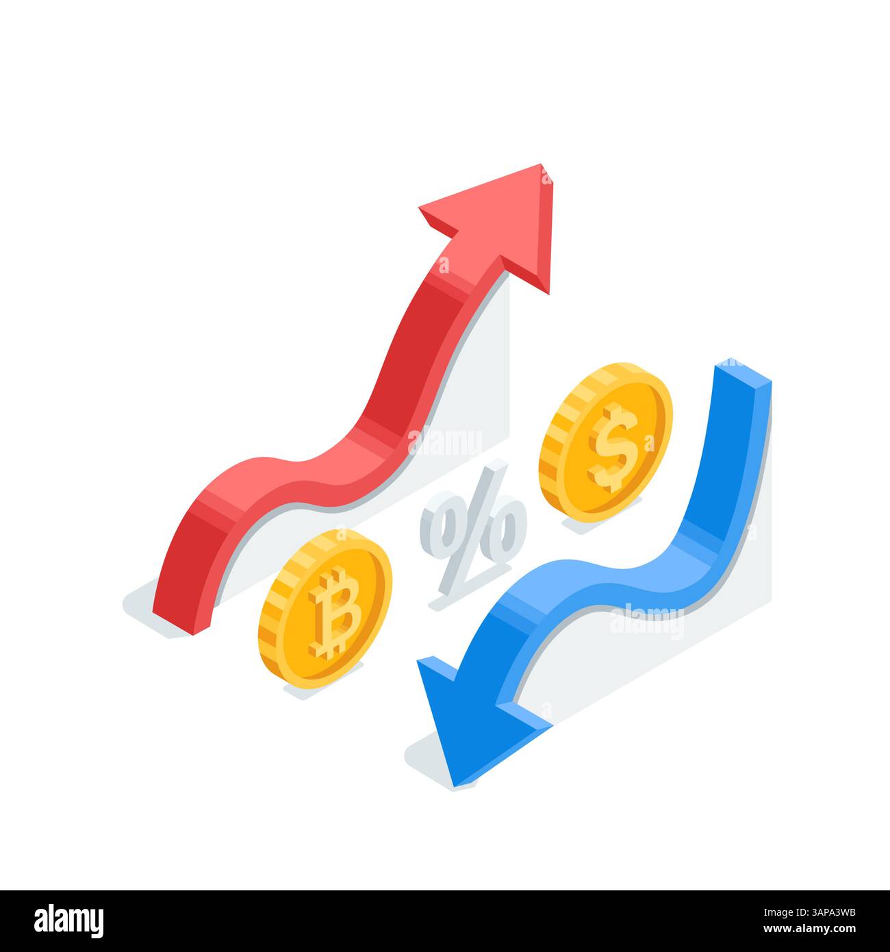 Dollar crash abstract 3d Stock Vector Images - Alamy