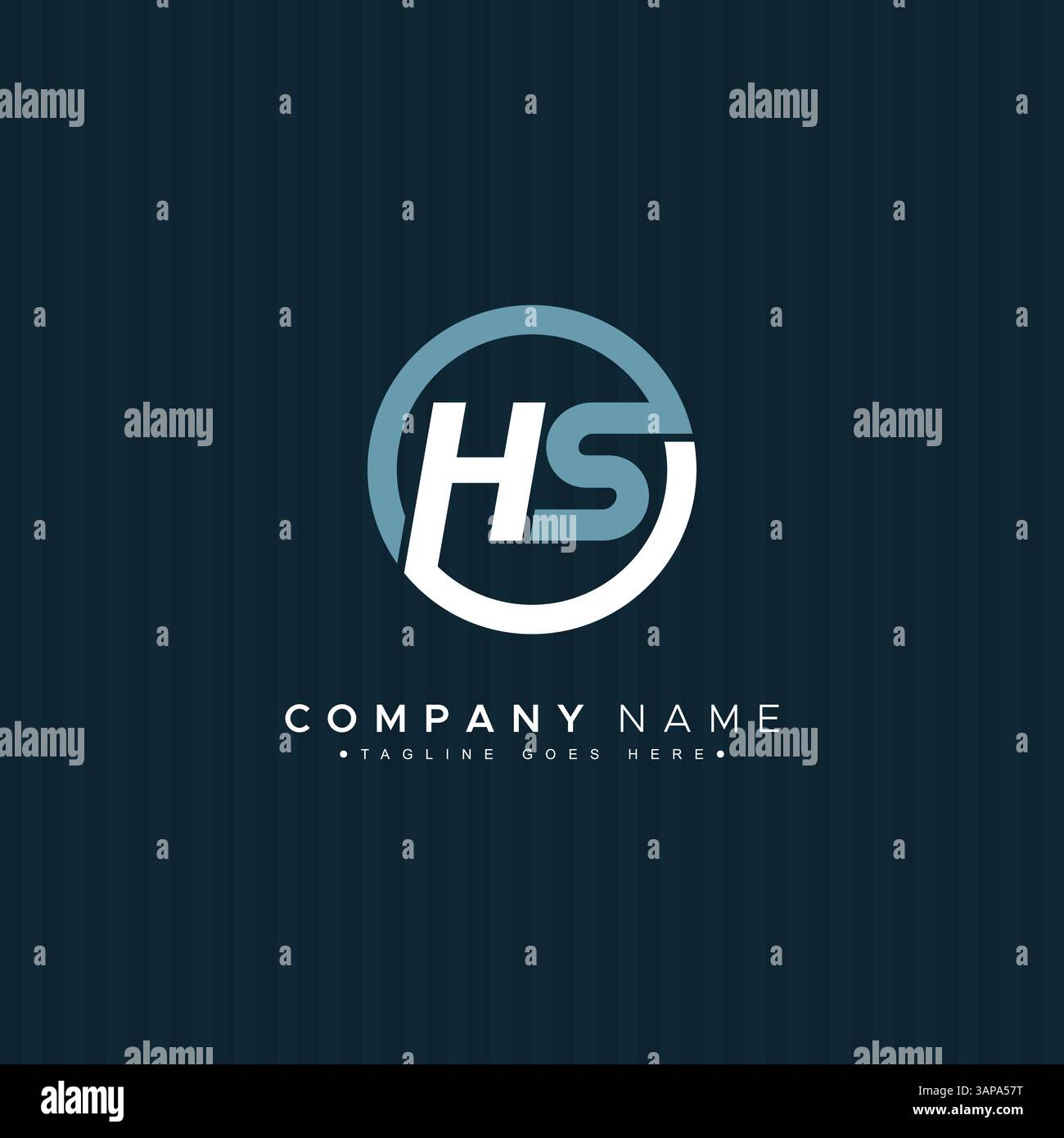 Creative Monogram for Initial Letter HS Logo - Minimal Vector Logo ...