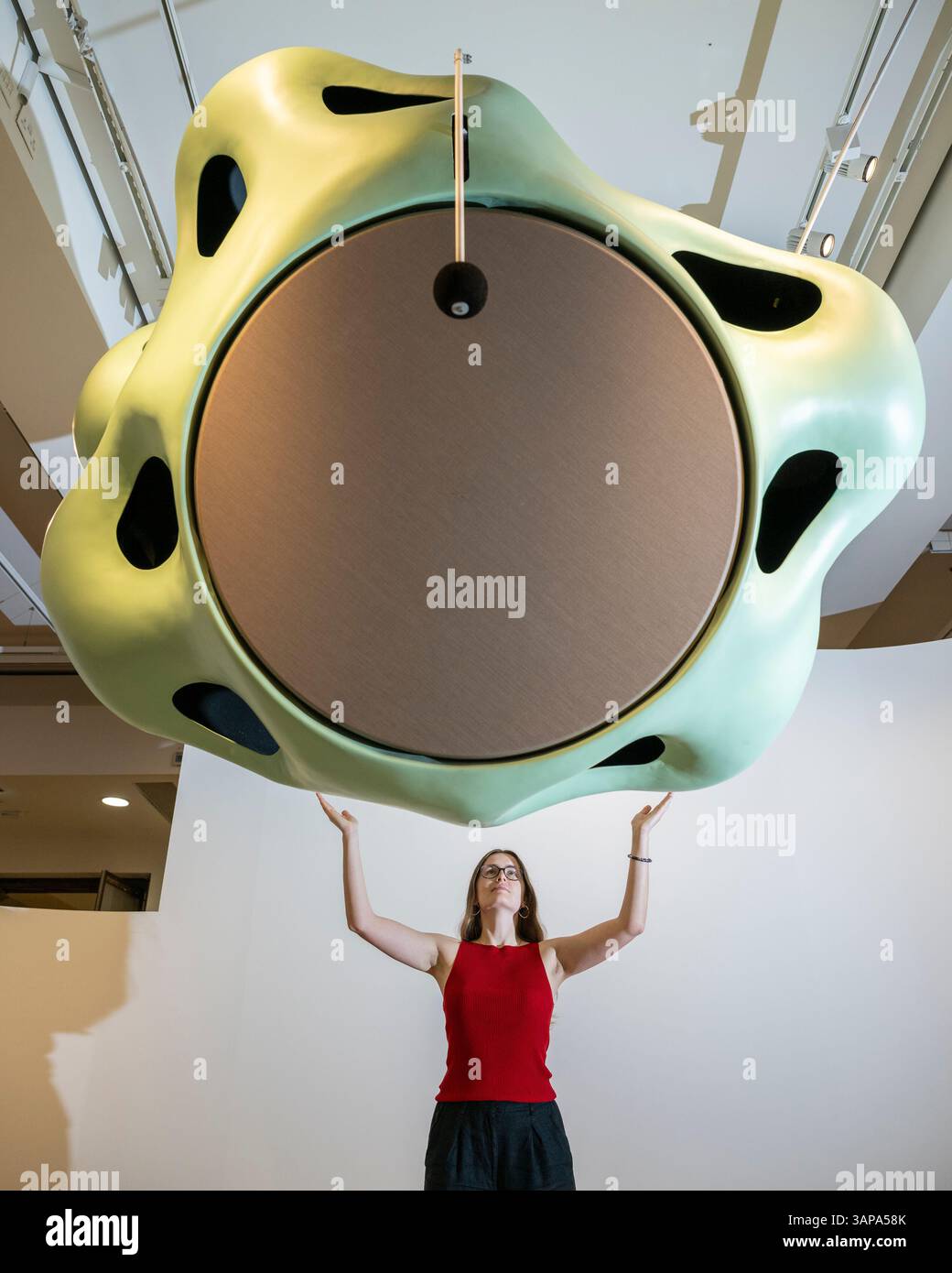 London, UK. 16 April 2025. ‘LOOK UP MY NOSE’, 2025, modelled on the ...