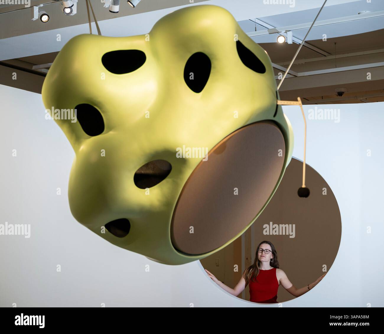 London, UK. 16 April 2025. ‘LOOK UP MY NOSE’, 2025, modelled on the ...