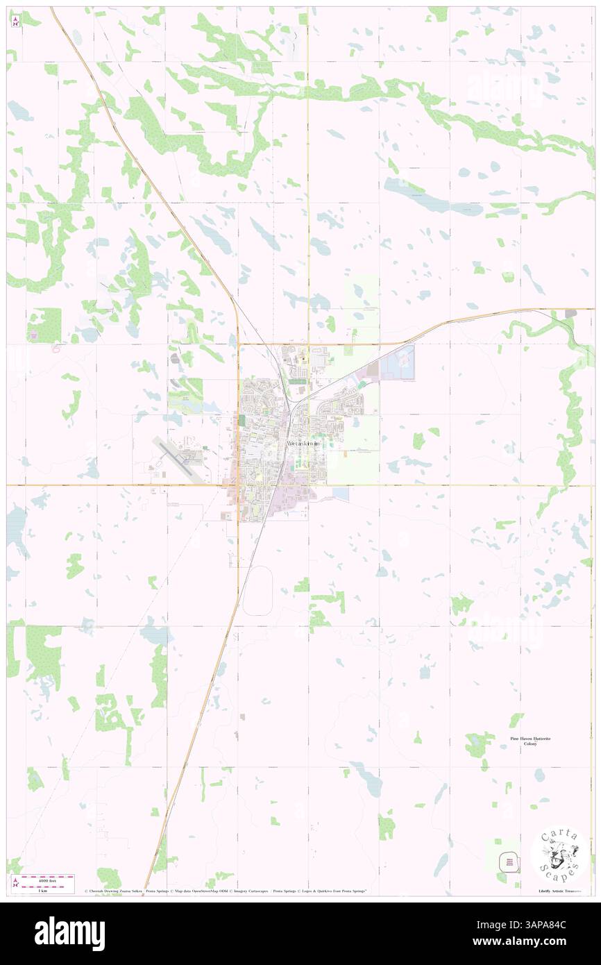 Wetaskiwin map Cut Out Stock Images & Pictures - Alamy