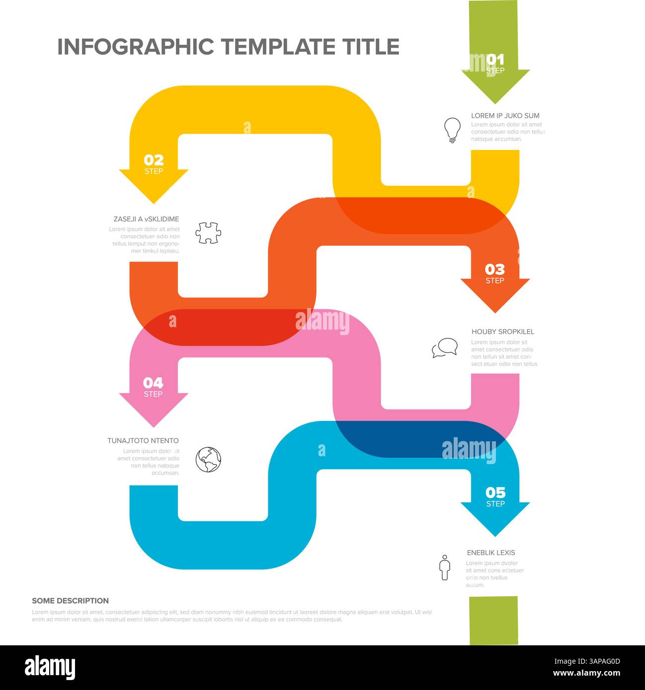 Big data infographic roadmap Cut Out Stock Images & Pictures - Alamy