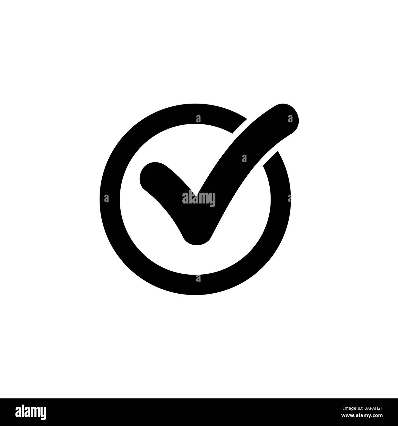 Check List, Tick Mark, Checkmark Vote Solid Flat Vector Icon Isolated ...