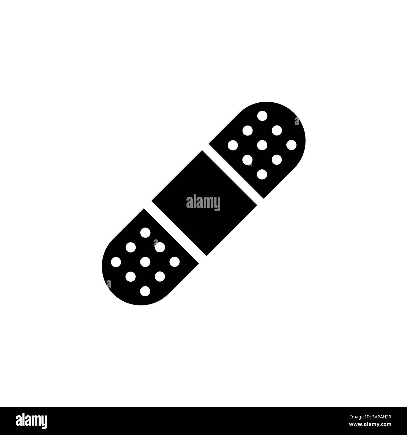 Medical Patch, First Emergency Plaster Solid Flat Vector Icon Isolated ...