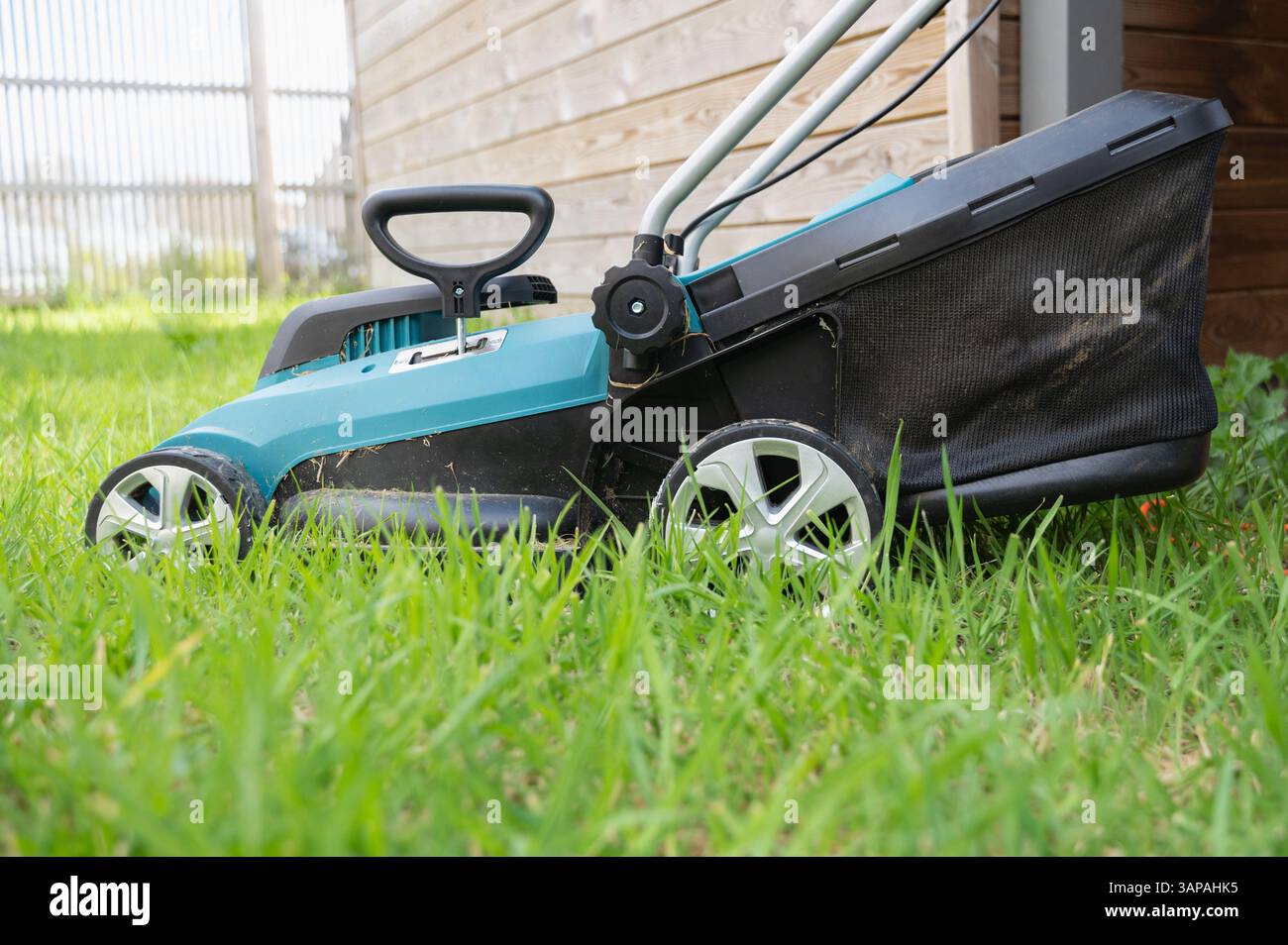 Modern grass cutter used in hi-res stock photography and images - Alamy