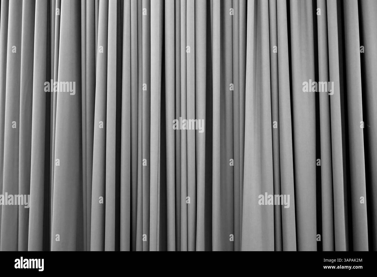 Silver grey curtain with many folds background texture Stock Photo - Alamy