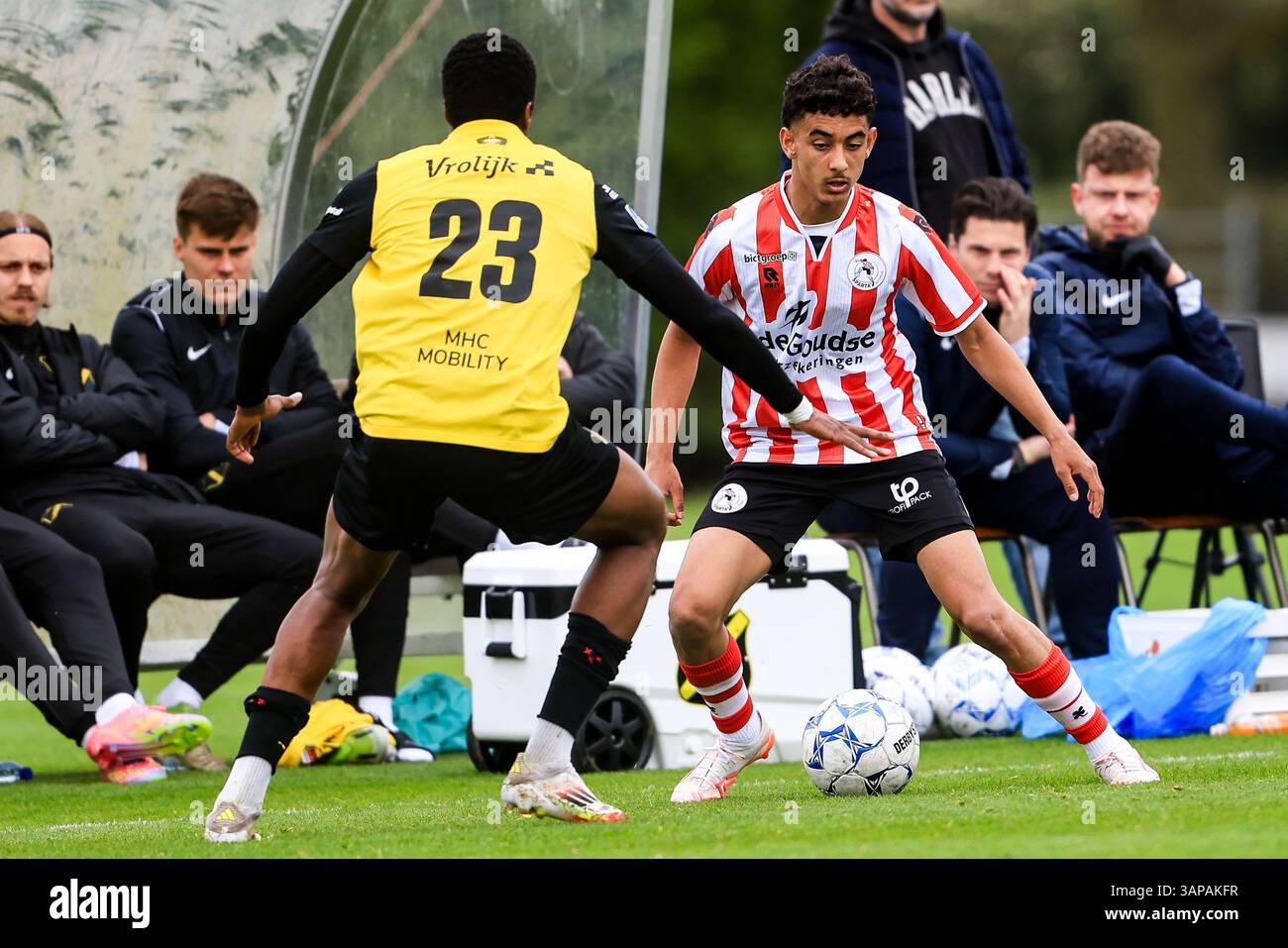 ROTTERDAM, 16-04-25, Sparta trainingscenter Nieuw Terbrege friendly ...