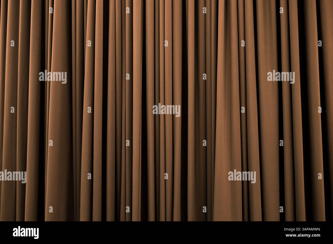 Light brown curtain with many folds background texture Stock Photo - Alamy