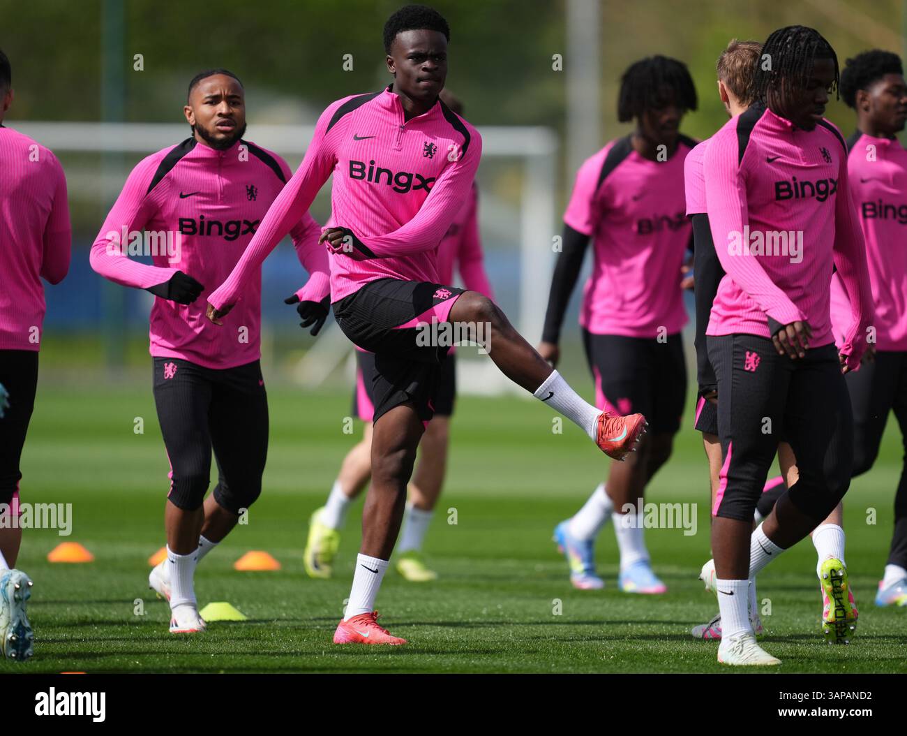 Chelsea's Tyrique George during a training session at Cobham Training ...