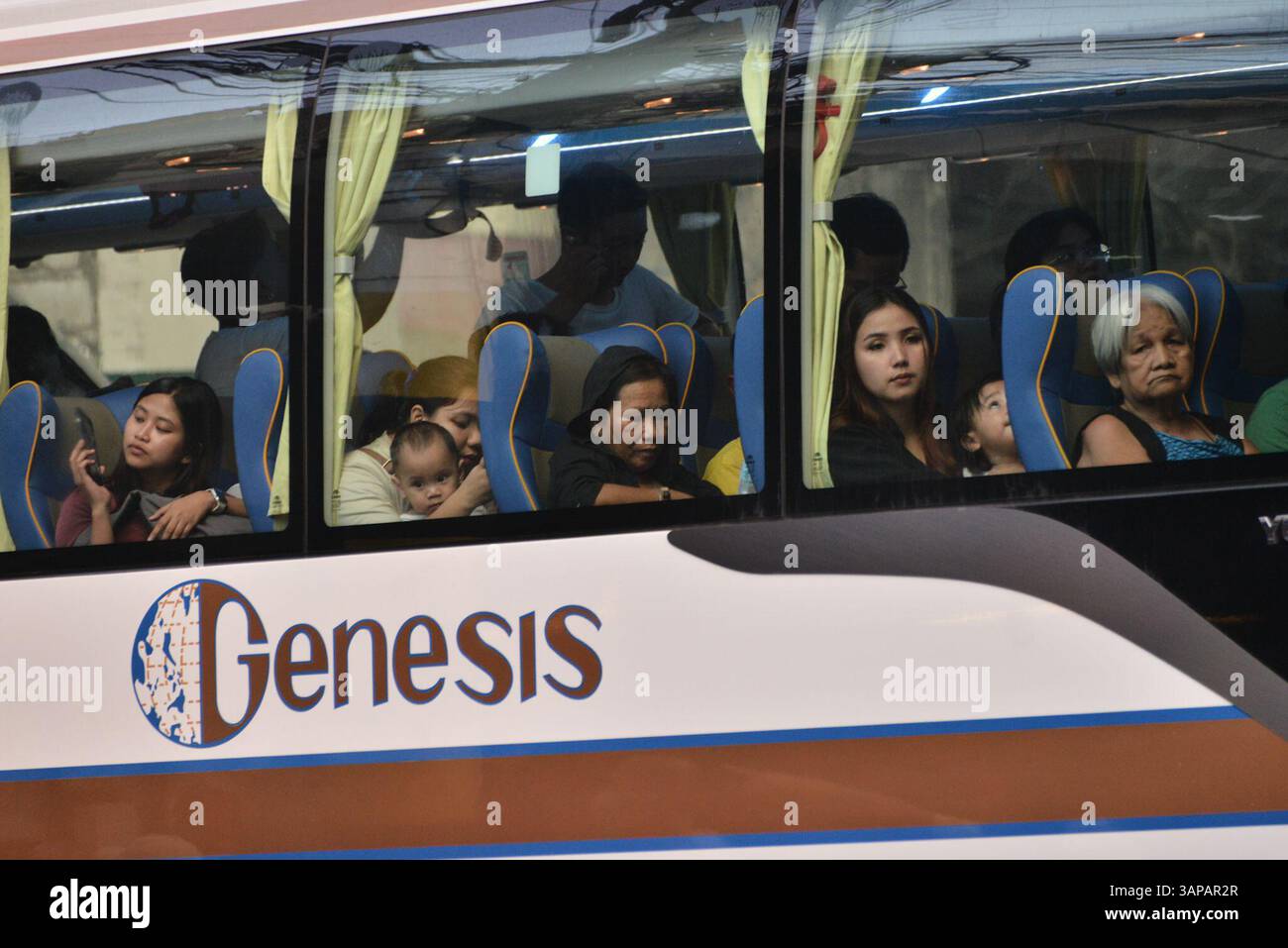 April 16, 2025, Manila, Ncr, Philippines: Commuters waits at a ...