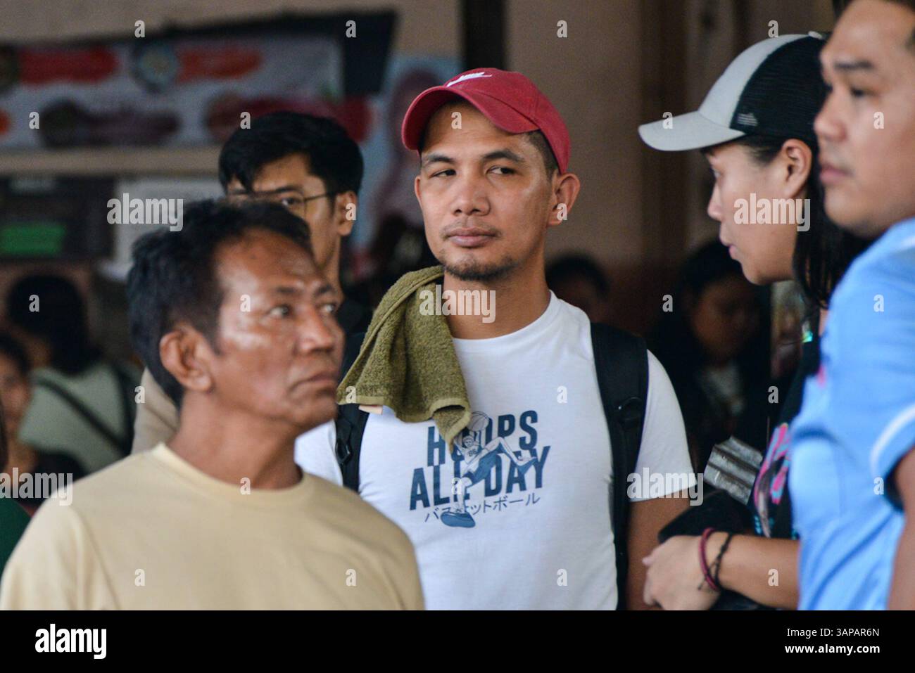 April 16, 2025, Manila, Ncr, Philippines: Commuters waits at a ...