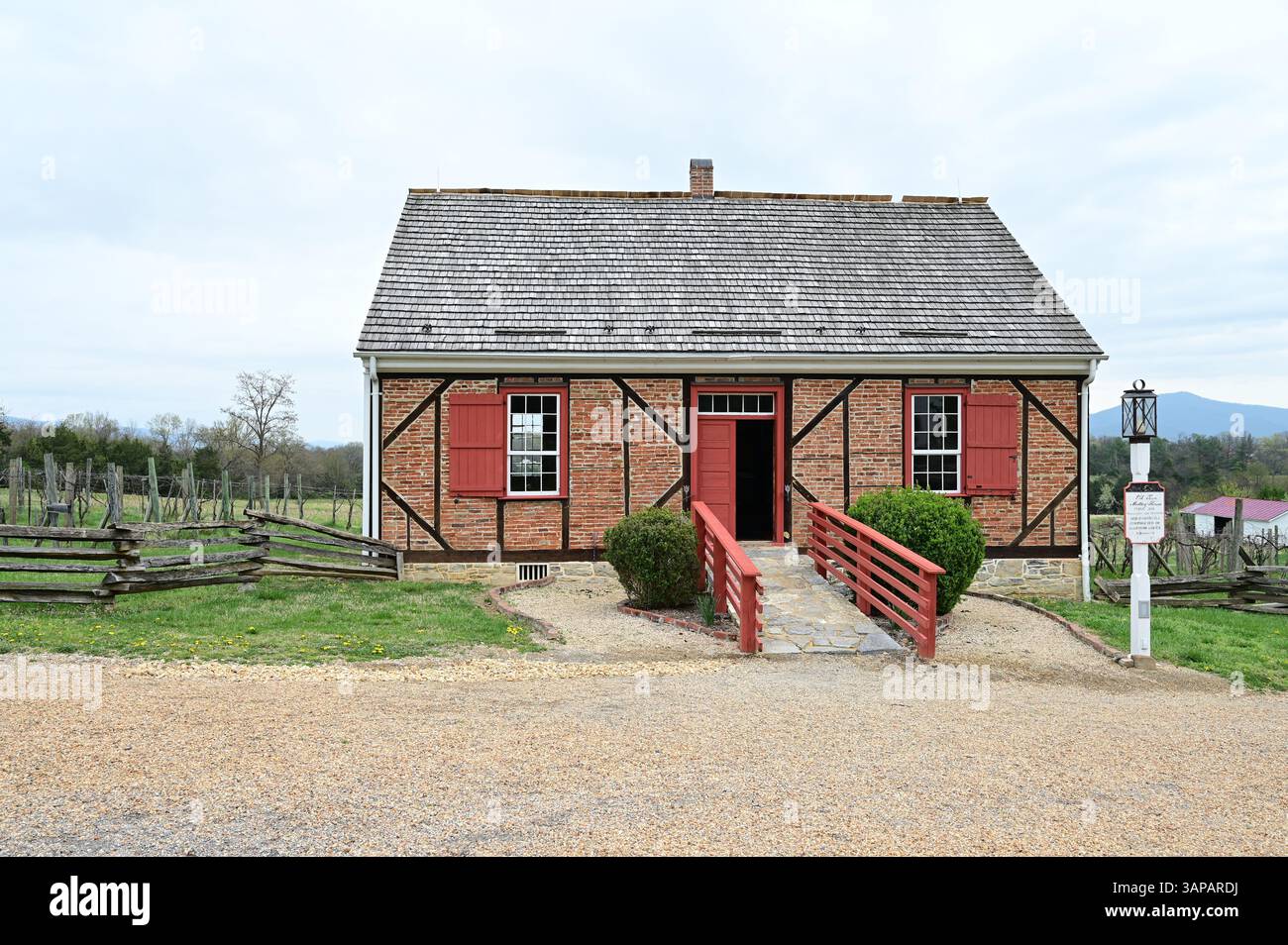 Elk Run Meeting House Shenandoah Heritage Village in Virginia Stock ...
