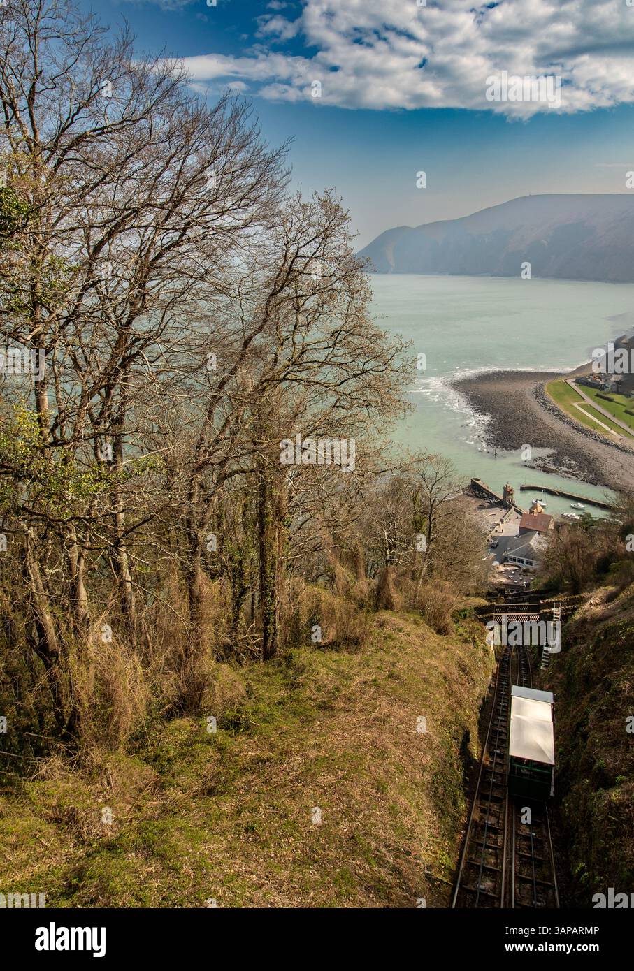 Connecting the twin villages of lynton and lynmouth hi-res stock ...