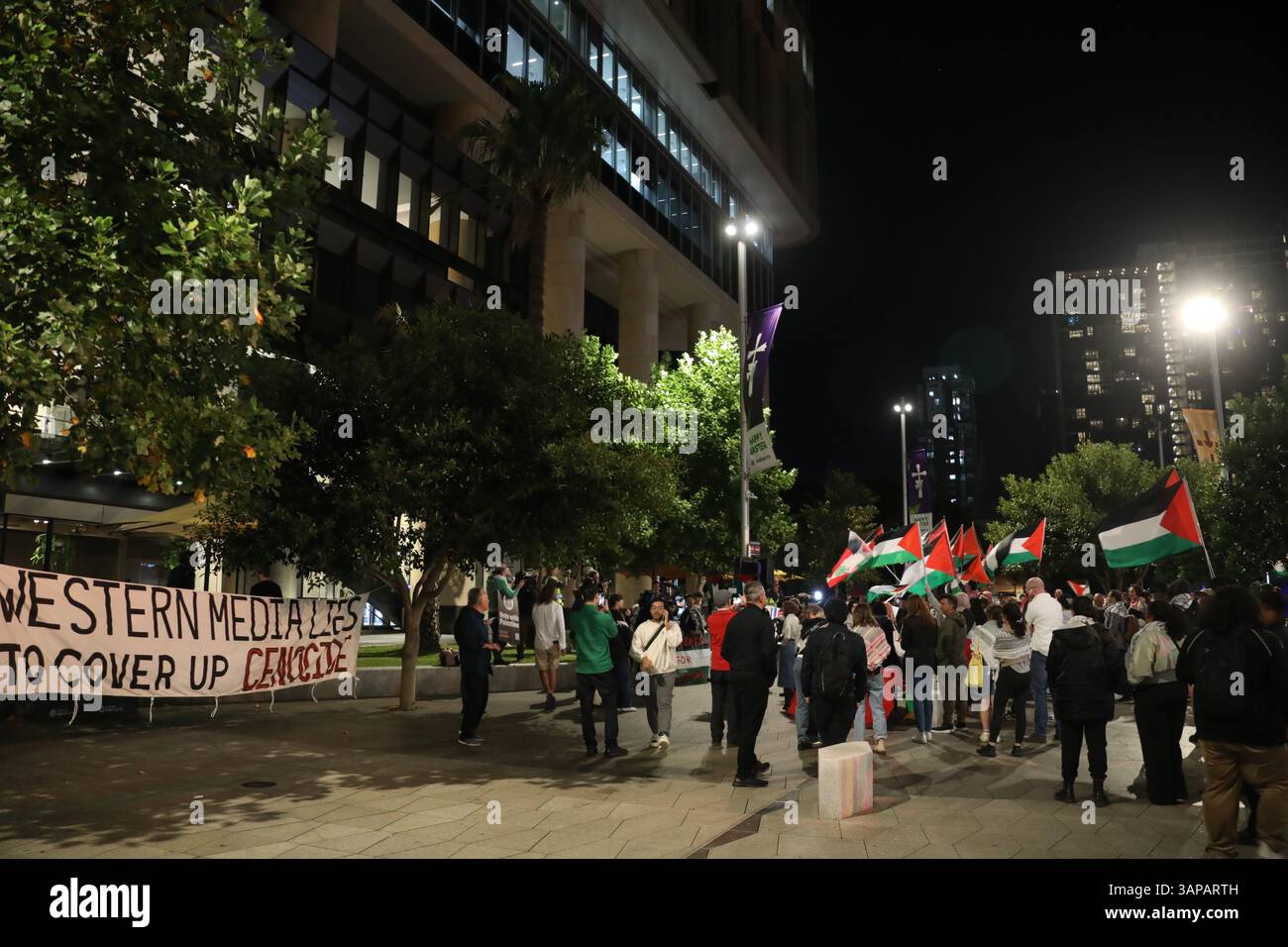 Parramatta, Australia. 16th April 2025. Palestine supporters protested ...