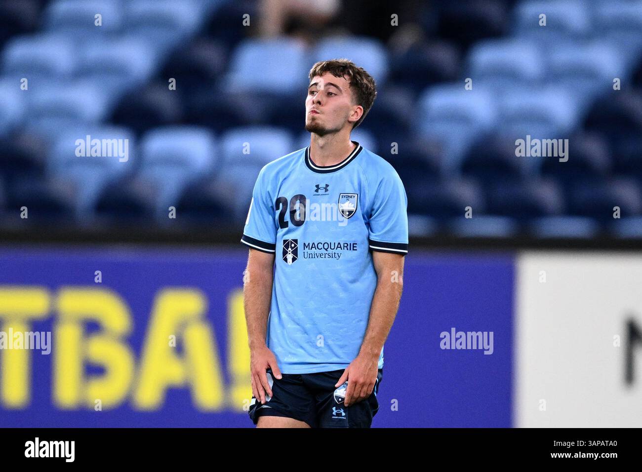 Sydney, Australia. 16th Apr, 2025. Tiago Quintal of Sydney reacts ...