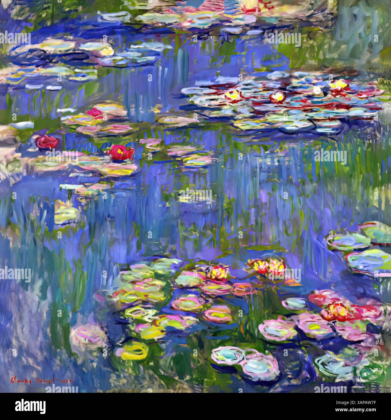 Waterlilies (1916) by Claude Monet – A Tranquil Impressionist ...