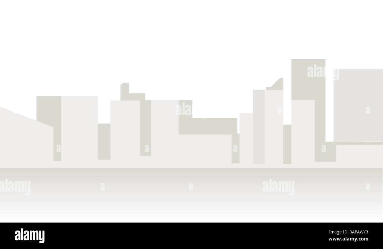 A minimalist modern city skyline urban border Stock Vector Image & Art ...