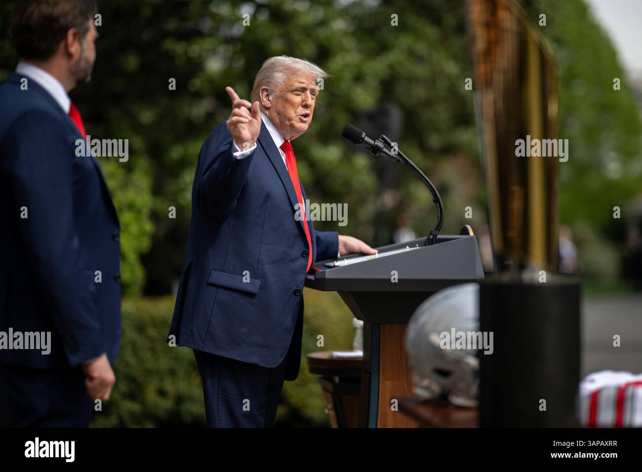 WASHINGTON DC, USA - 14 April 2025 - US President Donald J Trump and ...