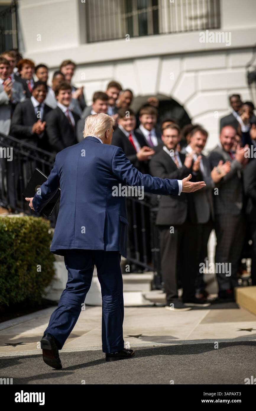WASHINGTON DC, USA - 14 April 2025 - US President Donald J Trump and ...