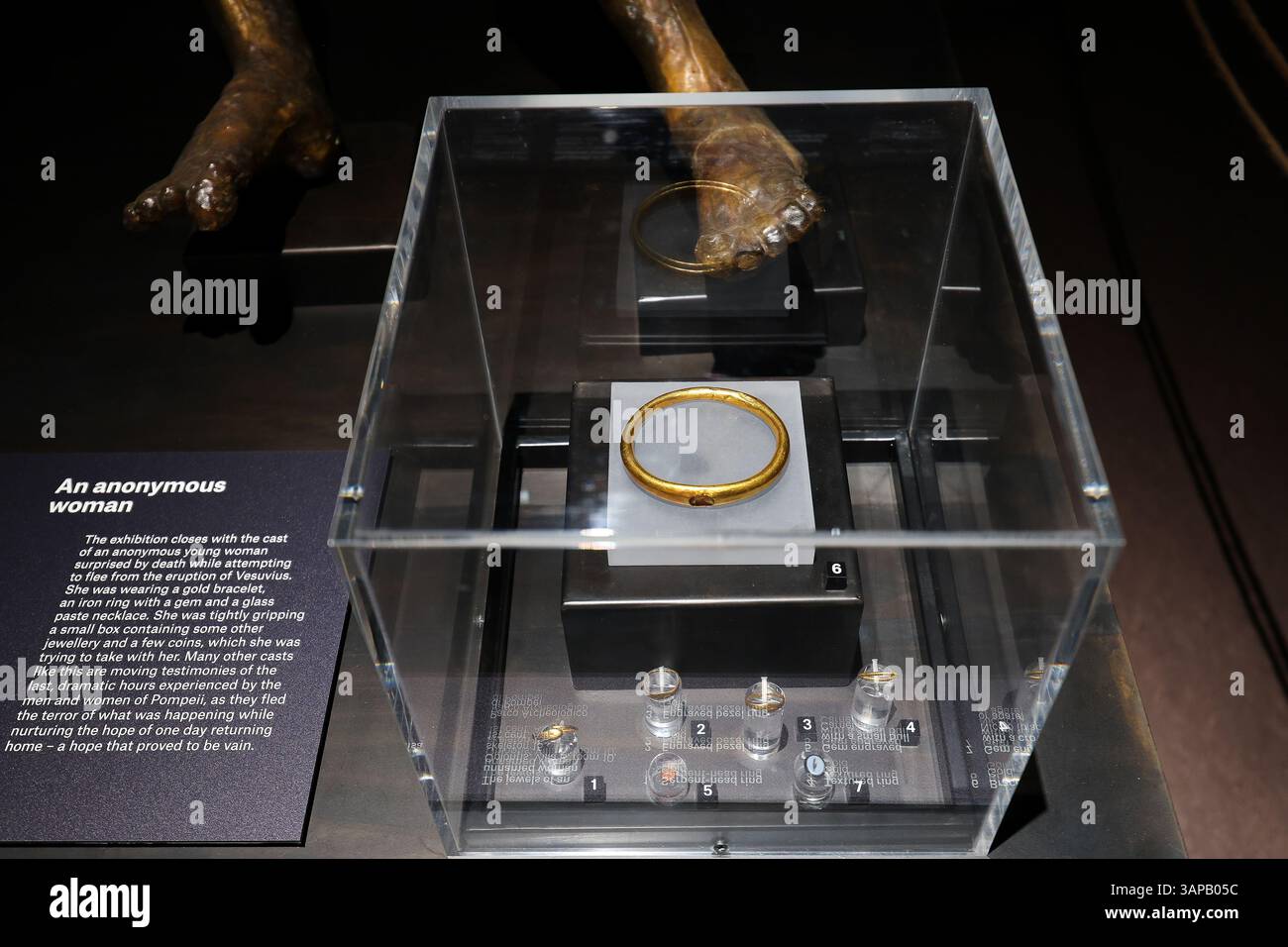 Pompeii, Italy, 16 April 2025. A view of the new exhibition Being a Woman in Ancient Pompeii ...