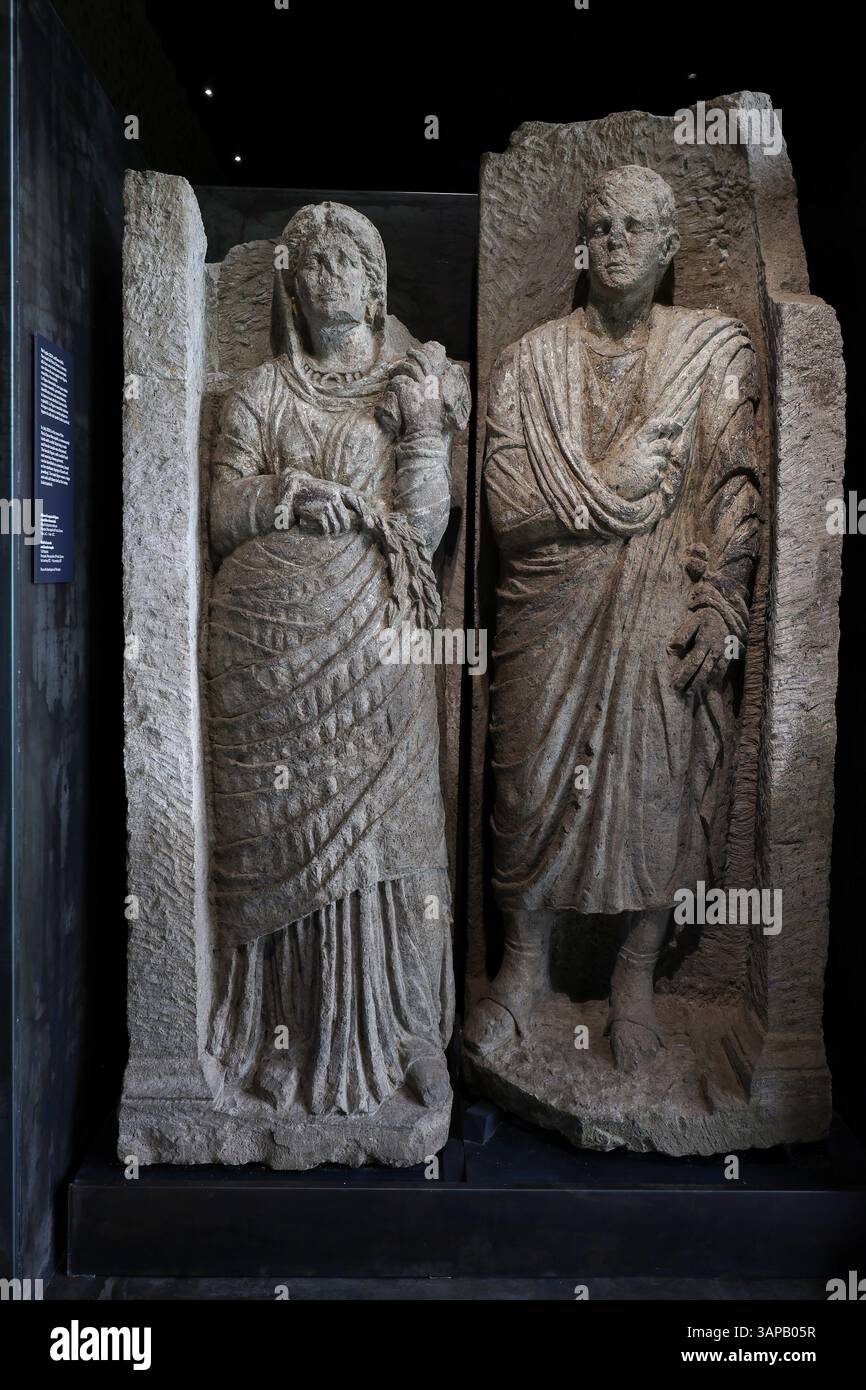 Pompeii, Italy, 16 April 2025. A view of the new exhibition Being a Woman in Ancient Pompeii ...