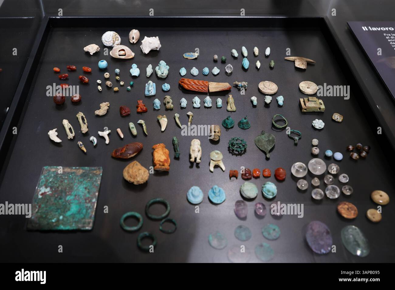 Pompeii, Italy, 16 April 2025. A view of the new exhibition Being a Woman in Ancient Pompeii ...