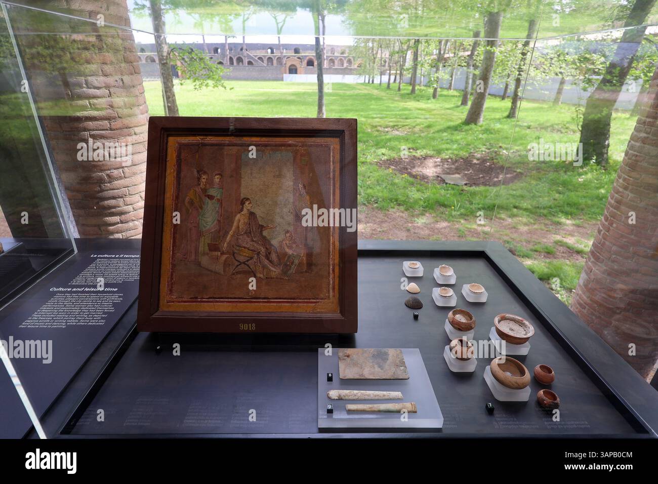 Pompeii, Italy, 16 April 2025. A view of the new exhibition Being a Woman in Ancient Pompeii ...