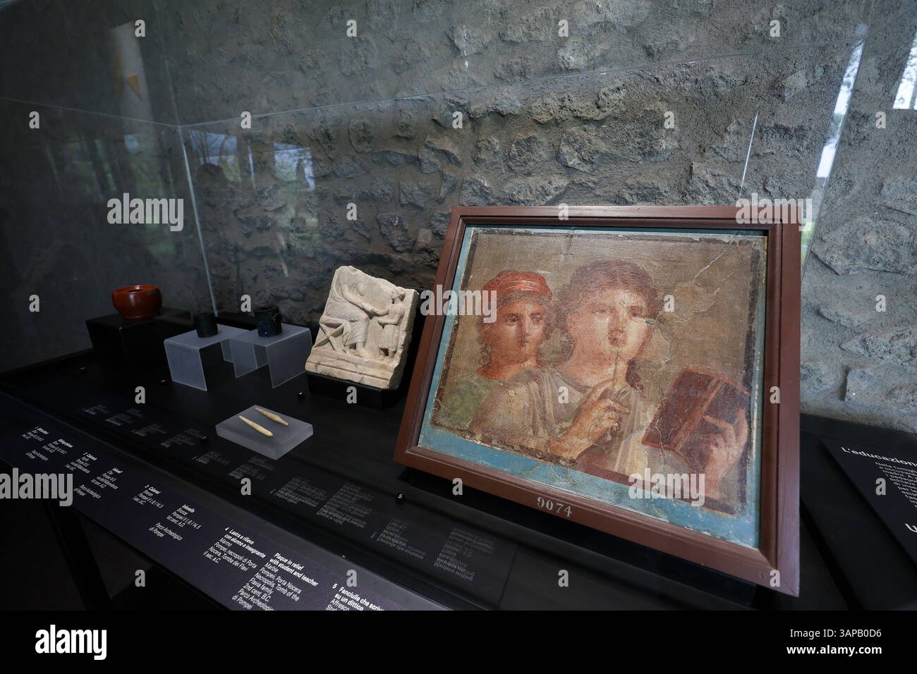 Pompeii, Italy, 16 April 2025. A view of the new exhibition Being a Woman in Ancient Pompeii ...