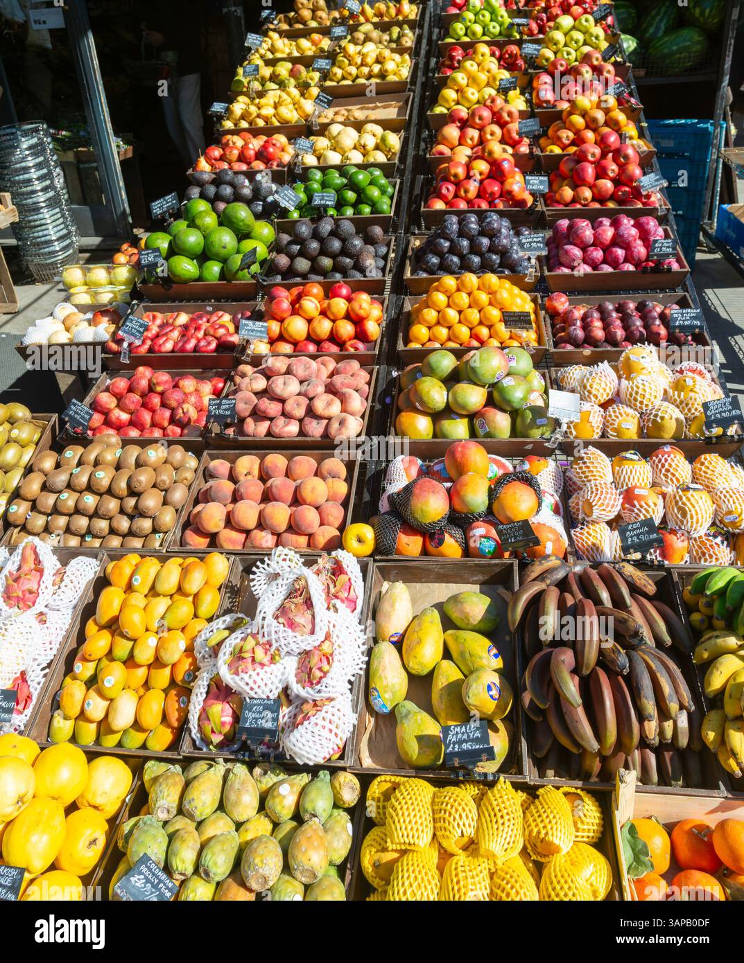 Display outside Brothers Fruit and Vegetables shop, East Dulwich ...