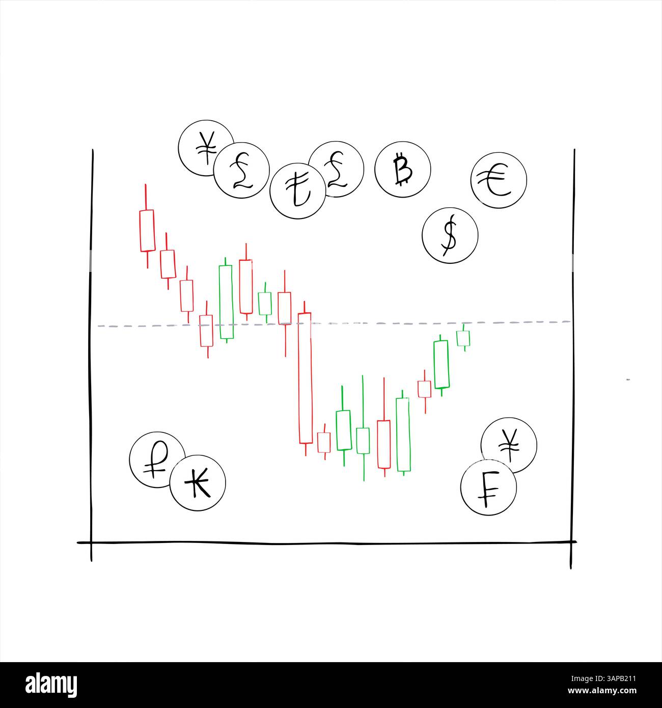 Stock chart indicator in Stock Vector Images - Alamy