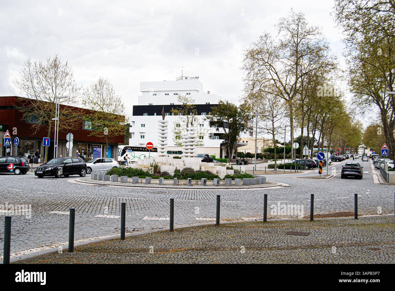 Fatima, Portugal - April 15, 2025: Street scene in Fatima, Portugal ...