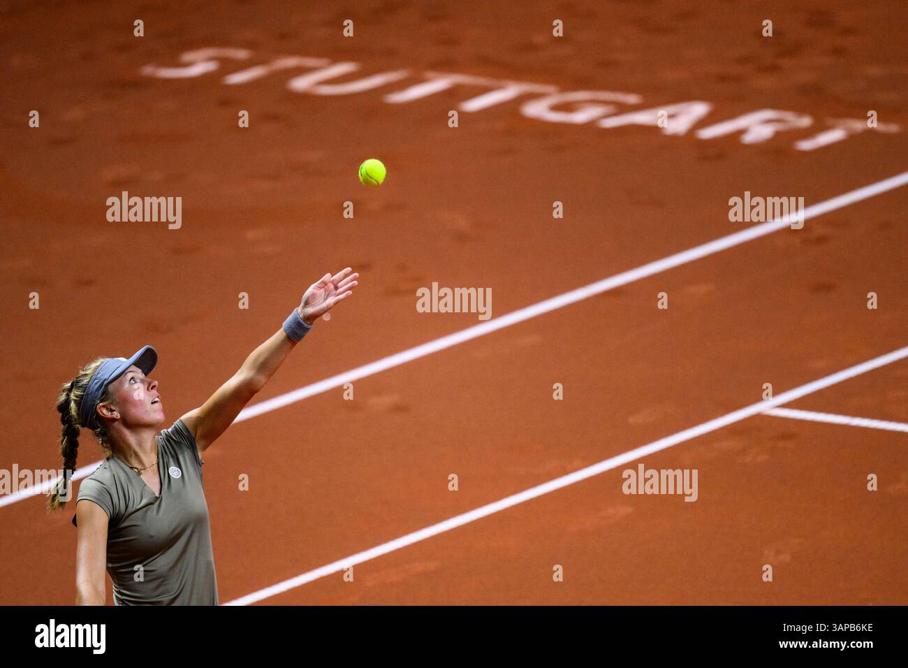 16 April 2025, Baden-Württemberg, Stuttgart: Tennis: WTA Tour ...