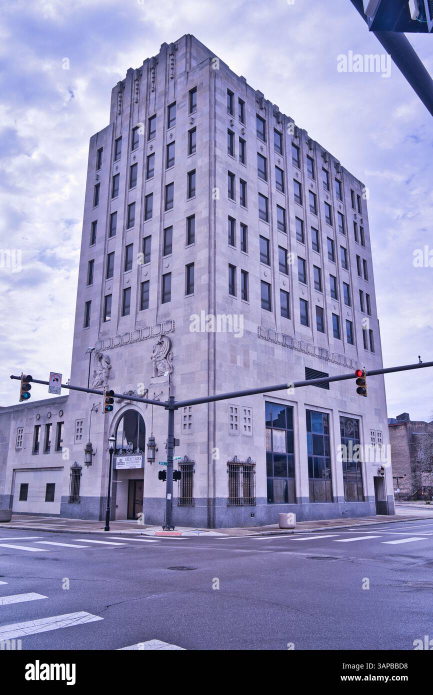 the First National Bank building, slated for redevelopment, in downtown ...