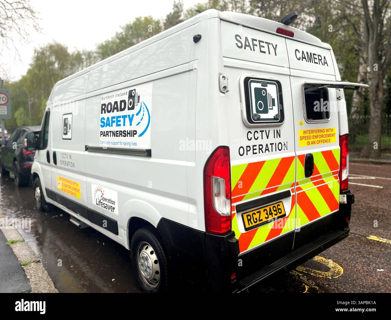A view of Police Service Northern Ireland (PSNI) a road safety camera ...