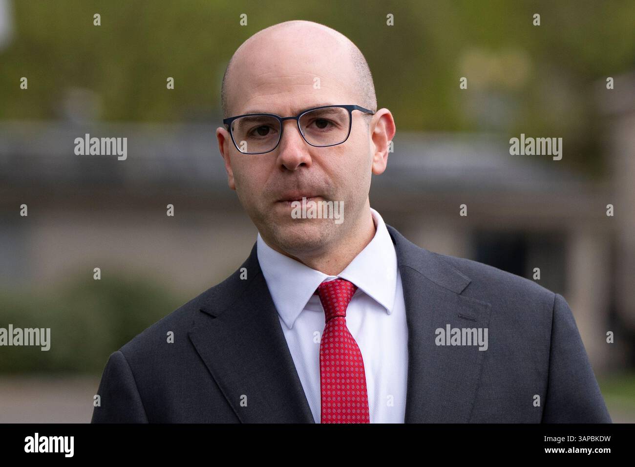 Stephen Miran, chairman of the Council of Economic Advisors, walks back into the White House ...