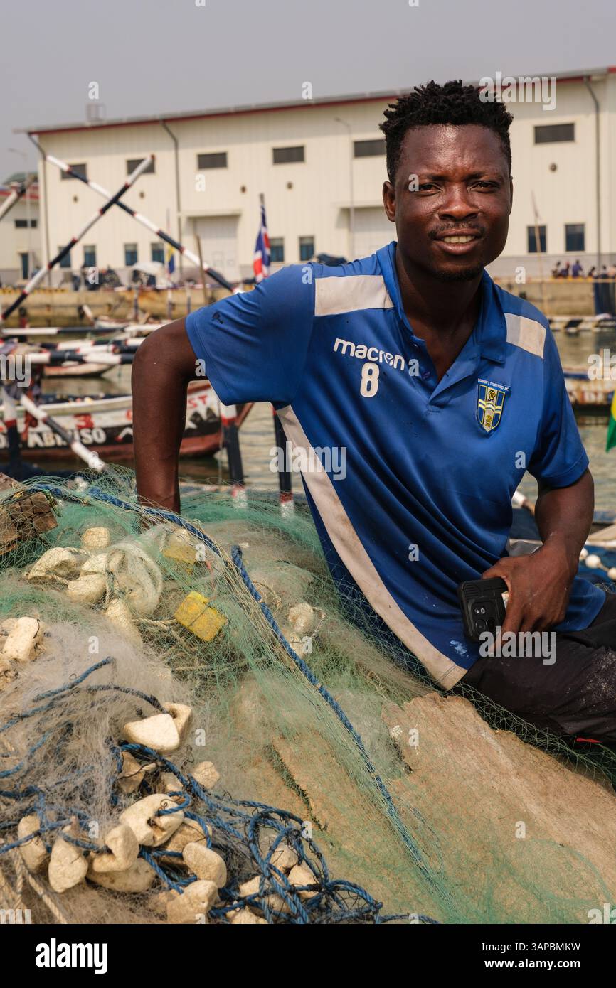 Accra, Ghana. Jamestown Fishing Harbor Stock Photo - Alamy