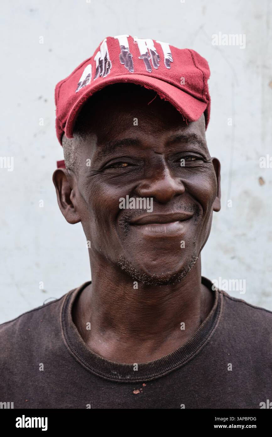 Accra, Ghana. Jamestown Neighborhood Man Posing for Portrait Stock ...