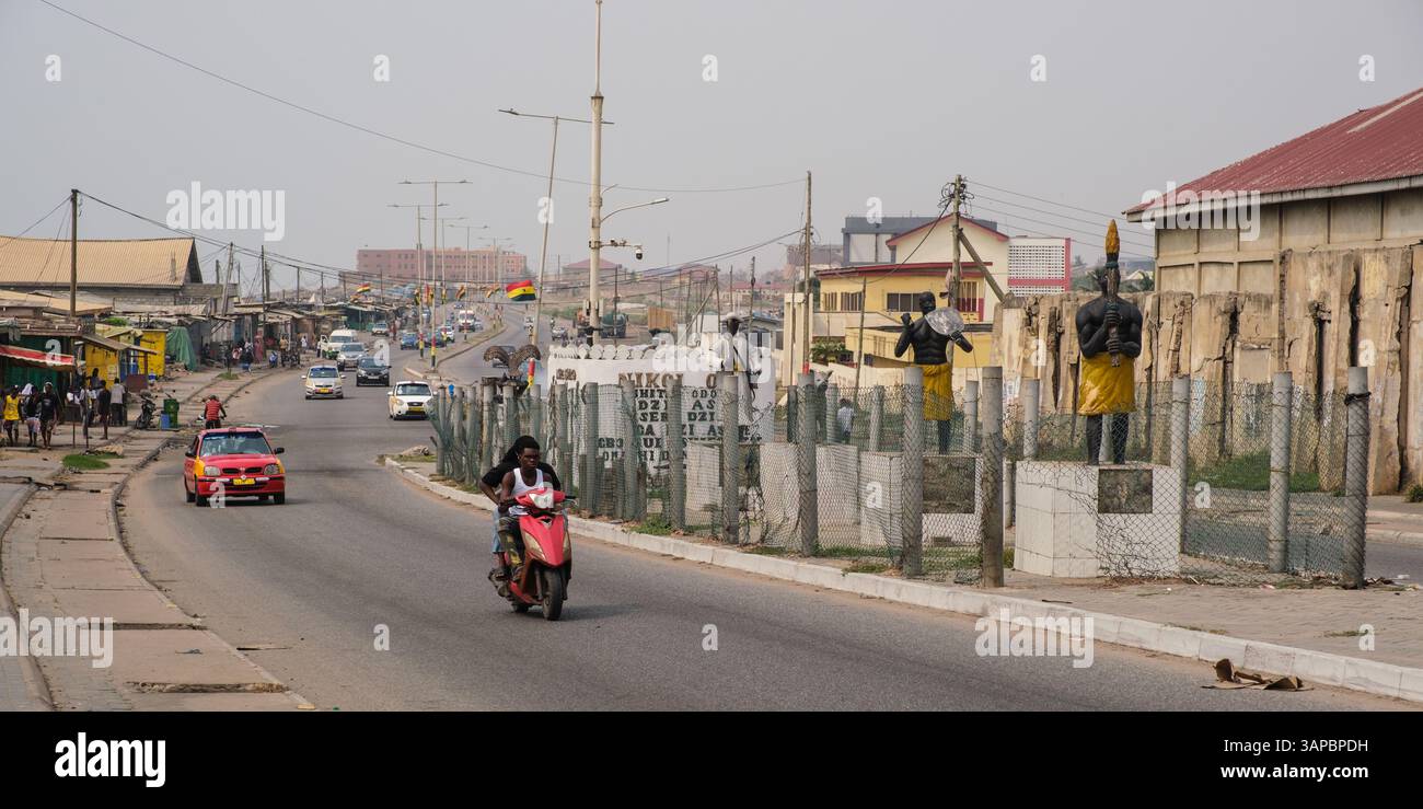 Accra, Ghana. Jamestown Neighborhood Posuban (Traditional Shrine Stock ...