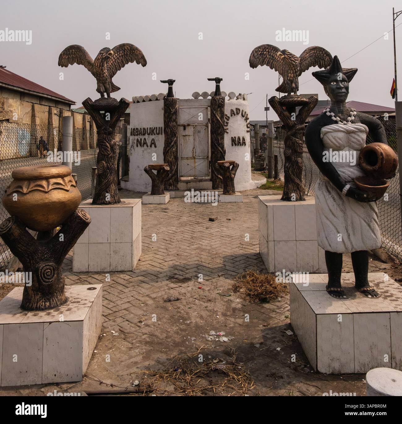Accra, Ghana. Jamestown Neighborhood Posuban (Traditional Shrine Stock ...
