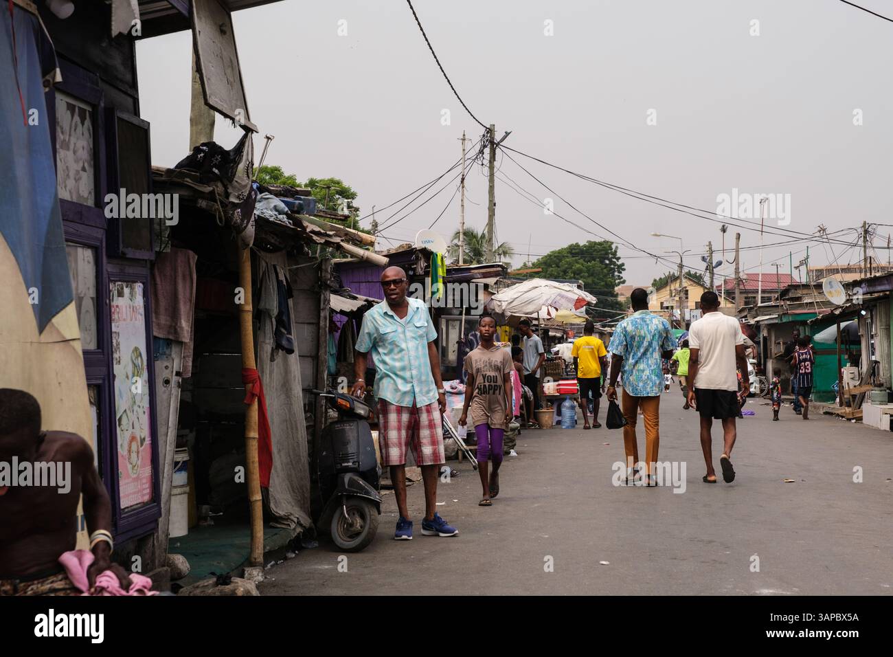 Accra, Ghana. Usshertown Street Scene Stock Photo - Alamy
