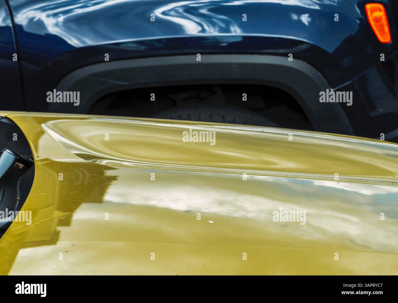 Shiny glossy metalic surfaces Stock Photo - Alamy