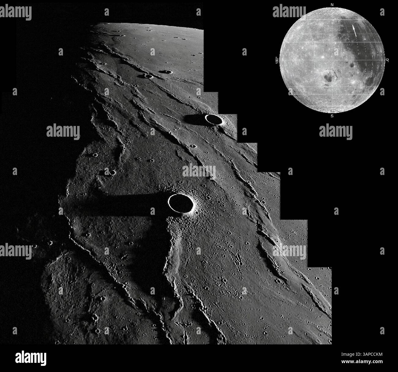 Jul. 09, 2009 - Moon, Solar System - This image shows how the sun's low ...