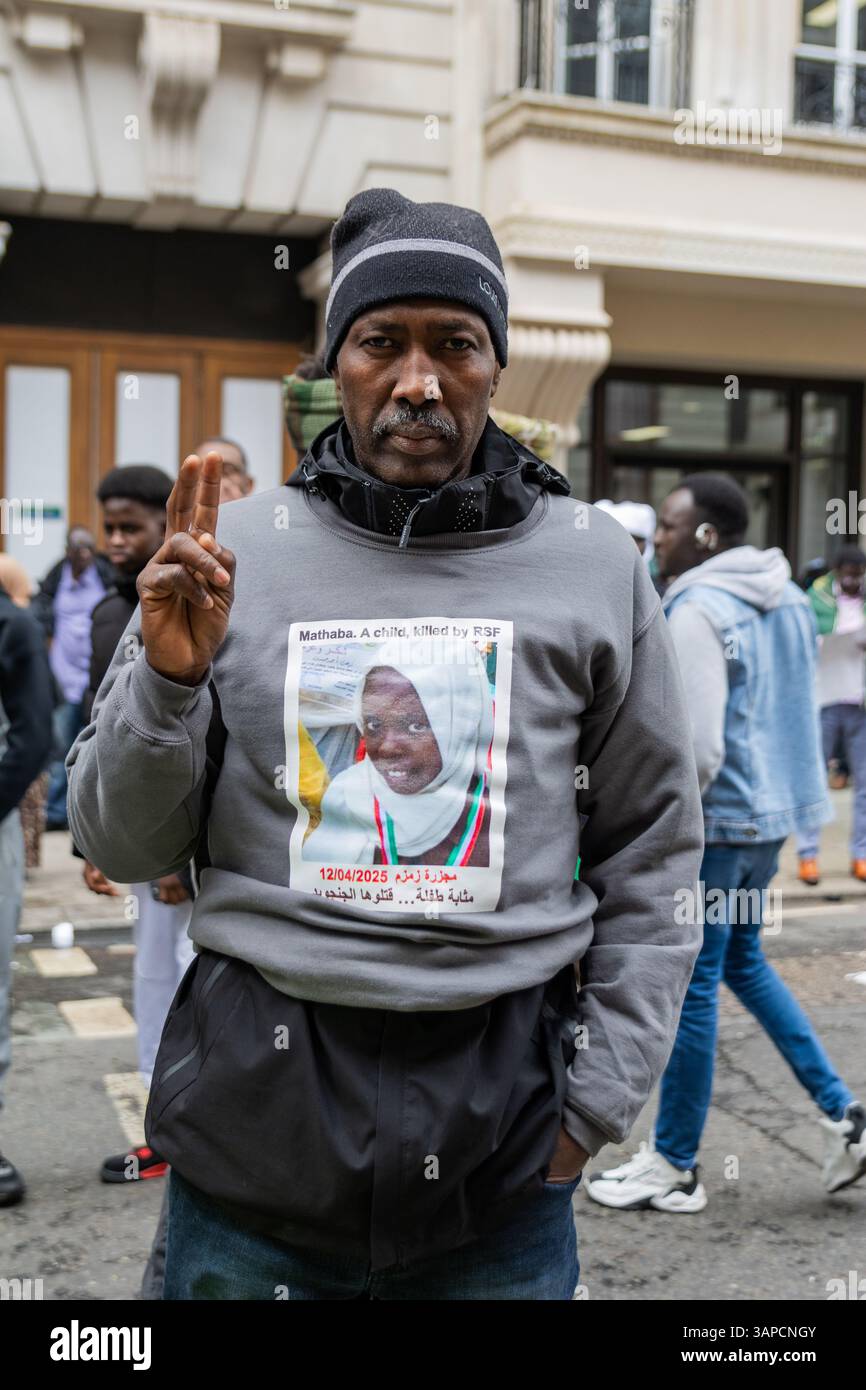 The Sudanese diaspora marched to Lancaster House, where a conference ...