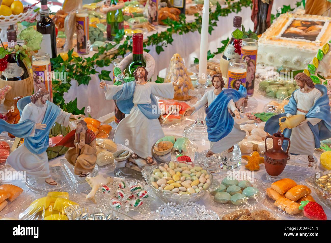 Gretna, Louisiana - The St. Joseph Day altar at St. Joseph Catholic ...
