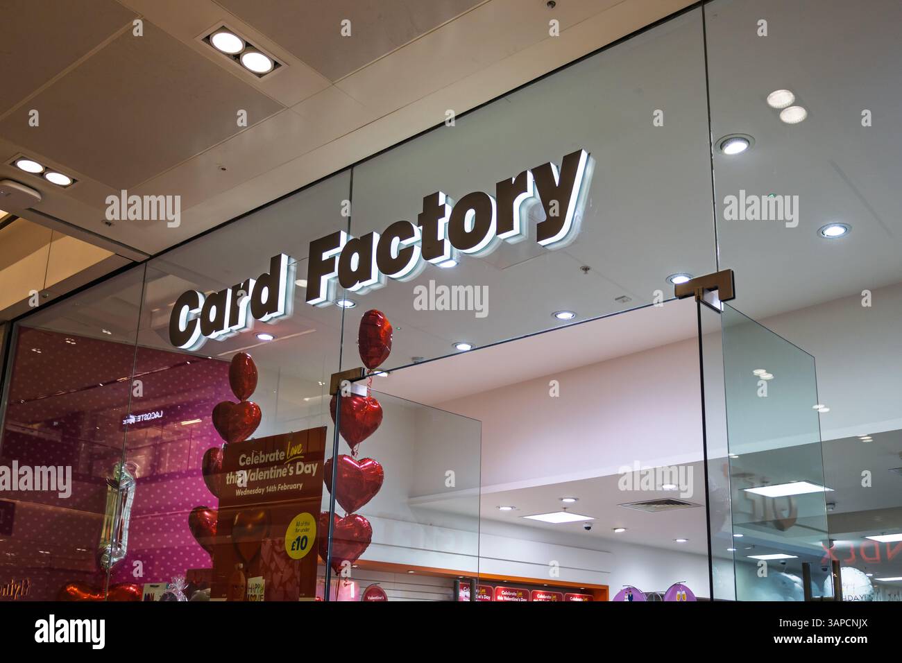 Card Factory Storefront with Sign. London, UK, 10 February 2024 Stock ...