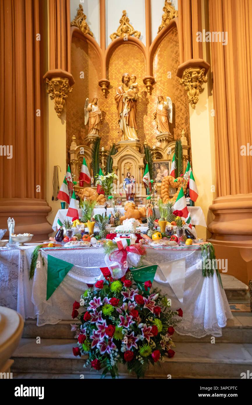 New Orleans, Louisiana - The St. Joseph Day altar at St. Mary's ...