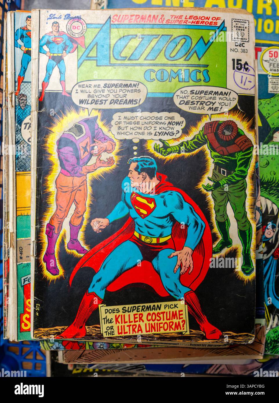 Action Comics front cover Superman, DC National Comics number 383 ...