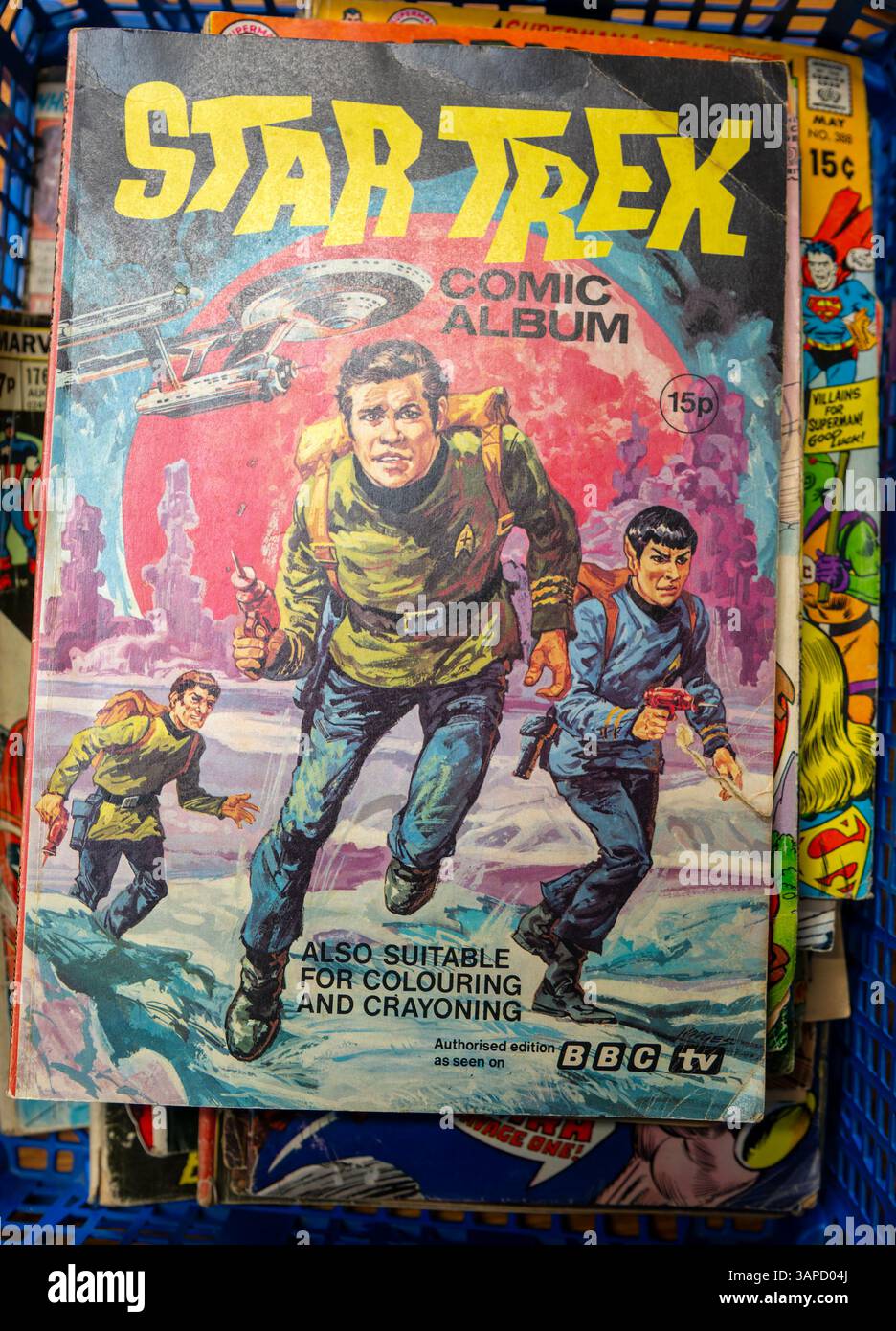 Front cover Star Trek comic album 1970s, BBC TV, UK Stock Photo - Alamy